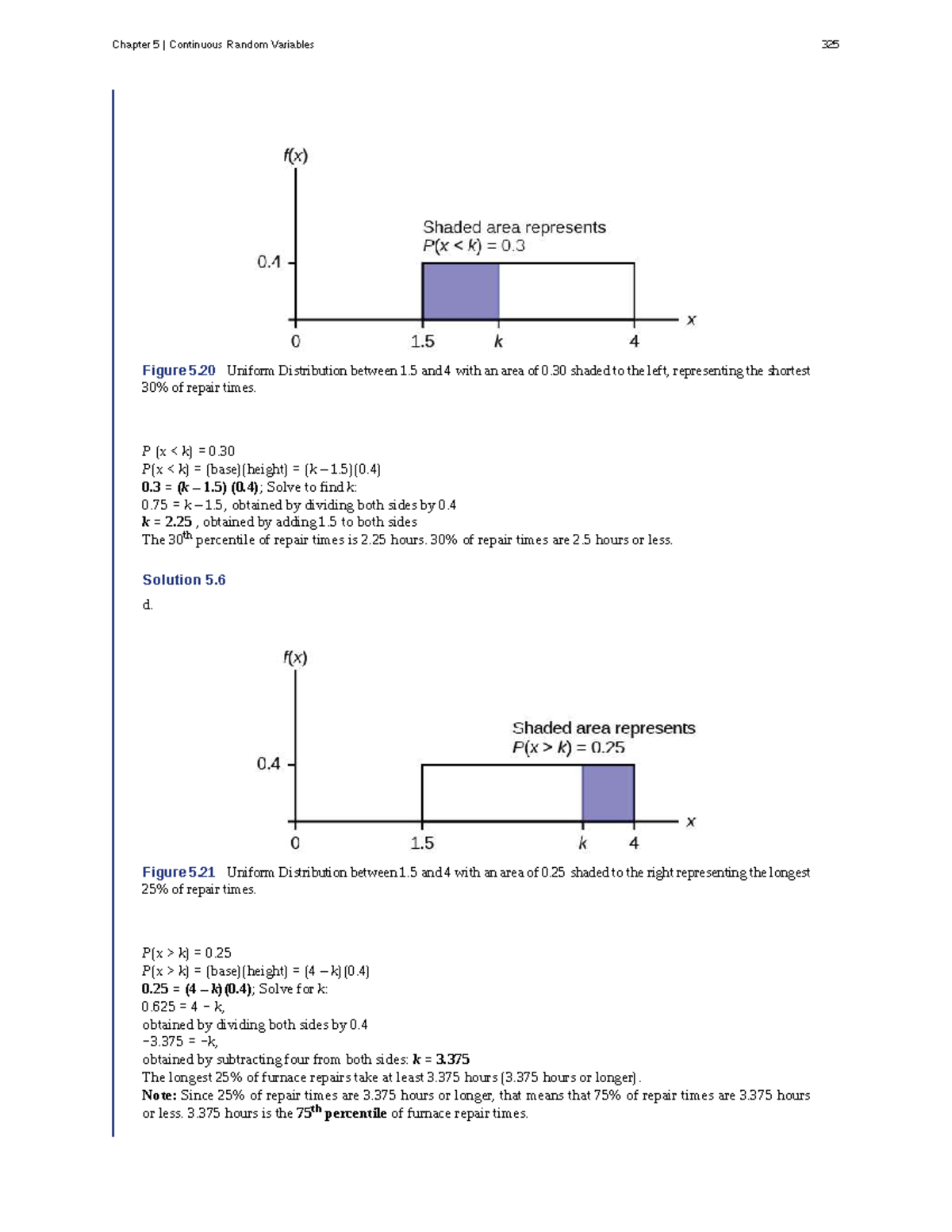 Chapter 5: Continuous Random Variables in Introductory Statistics (Part ...