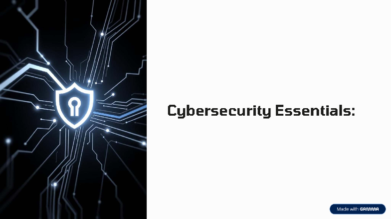 Cybersecurity Essentials: Understanding the CIA Triad and More - Studocu
