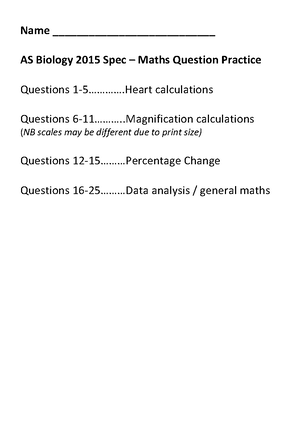 PAG 05 - Colorimeter OR Potometer - OCR (A) Biology A-level Module 1 ...