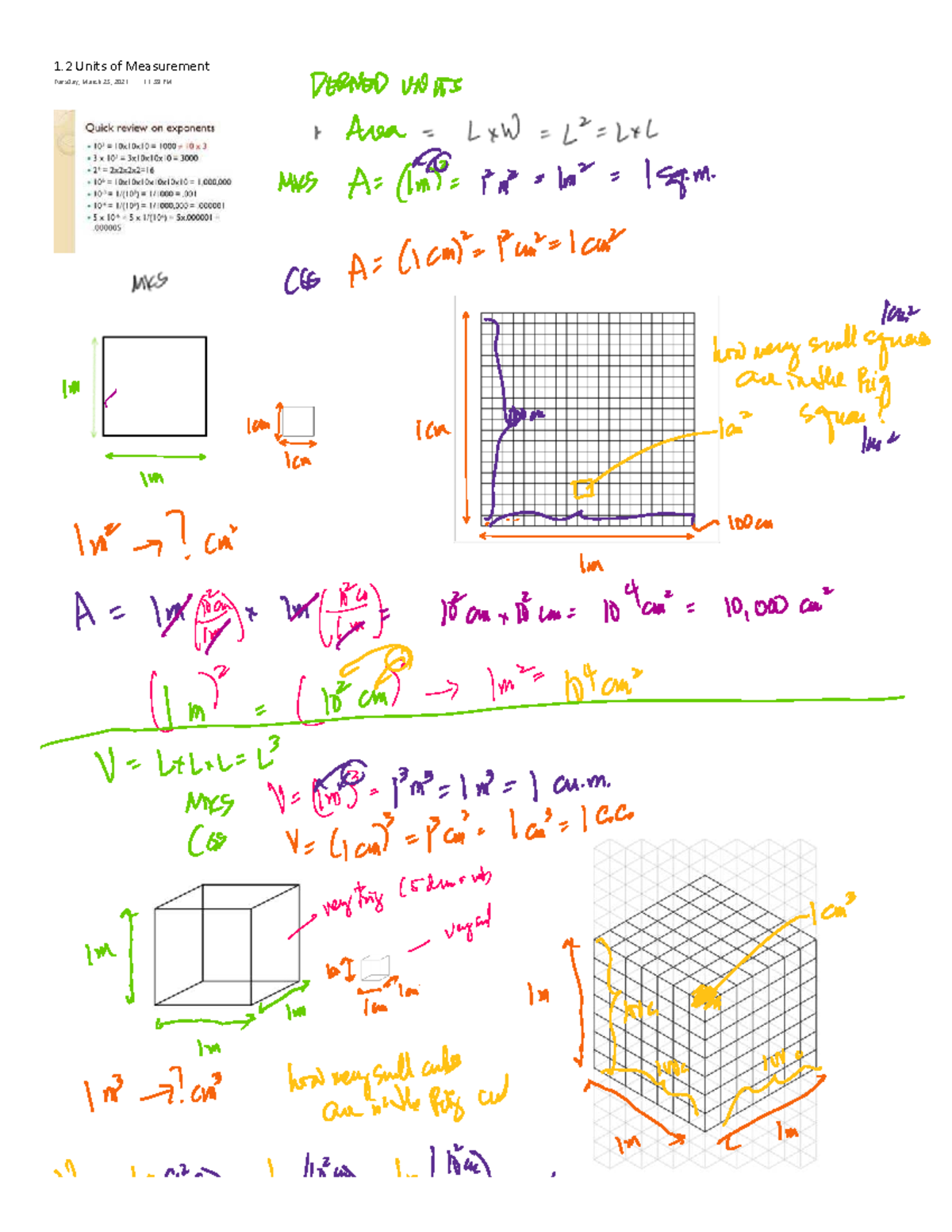 1.2 Units of Measurement - Chemistry Notes - Studocu