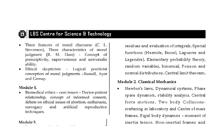 KSET Syllabus Paper 2: Comprehensive Physics Overview - Studocu