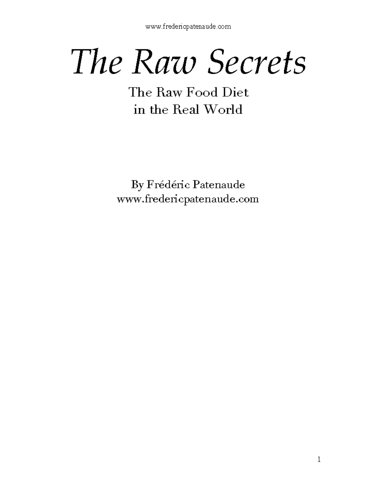 Raw secrets - vegetales - The Raw Secrets The Raw Food Diet in the Real ...