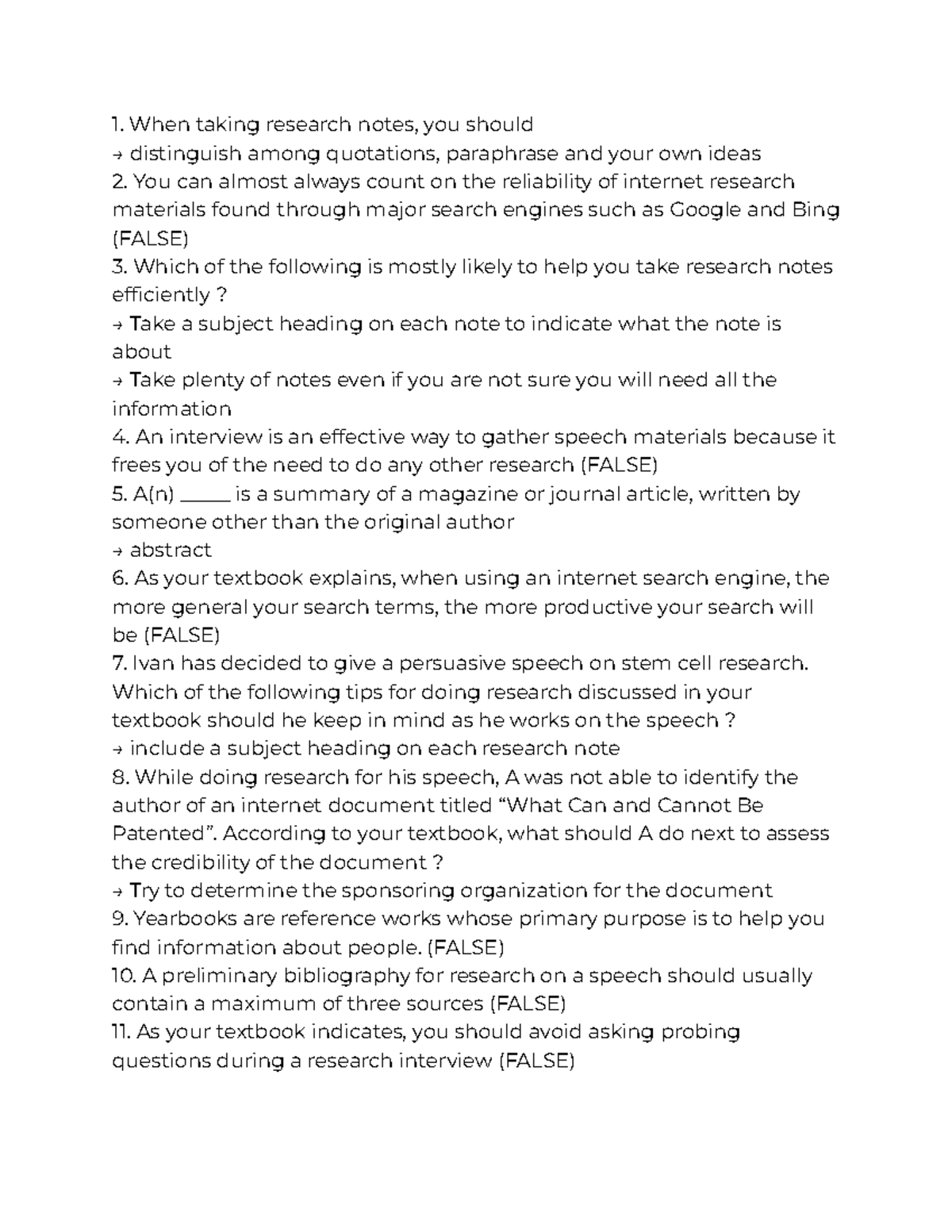 ESP5 - Research Note-Taking Strategies and Credibility Assessment - Studocu