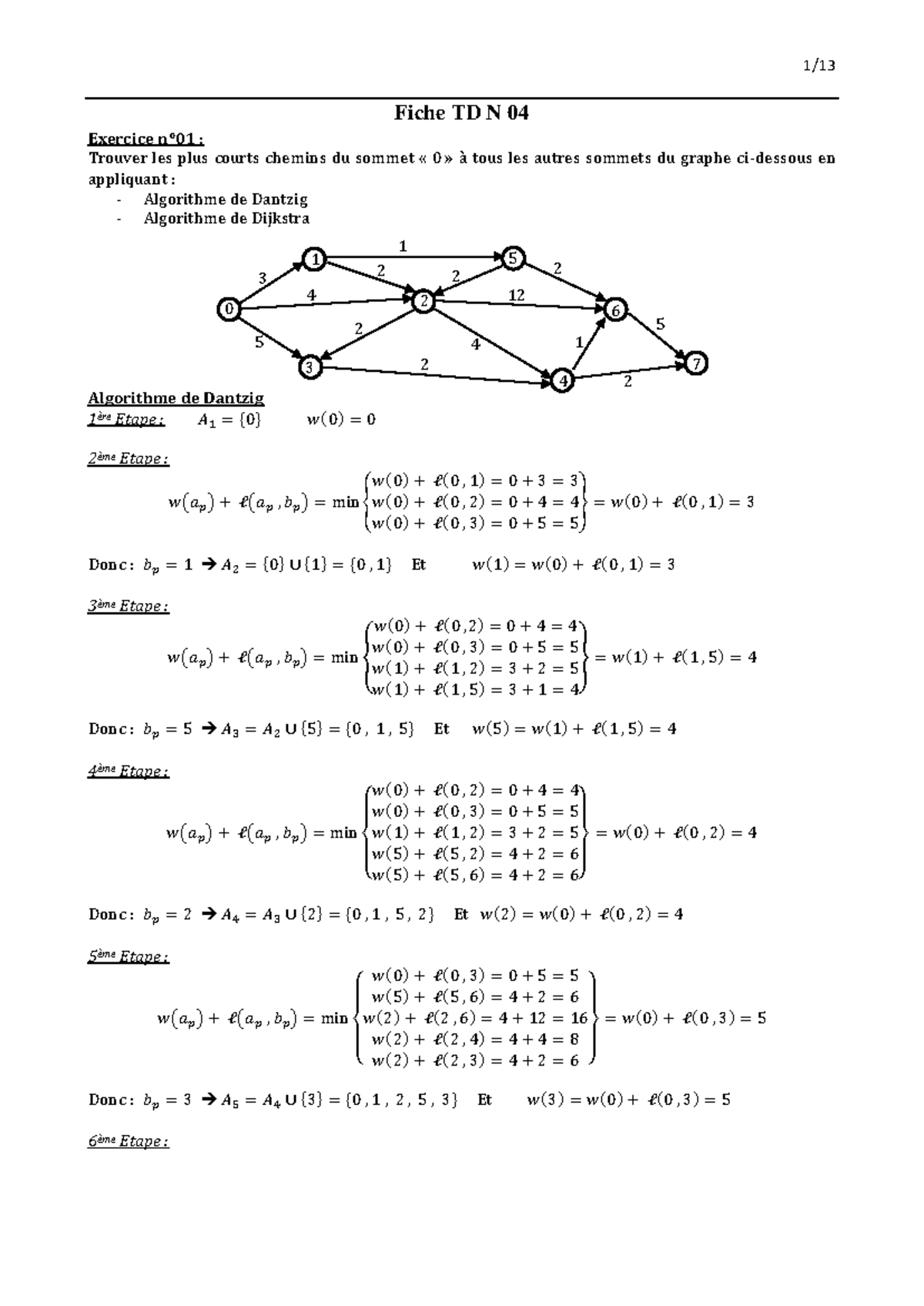 TD 4 5 6( Solution) - University USTO THG L2 Informatique LMD - Fiche ...