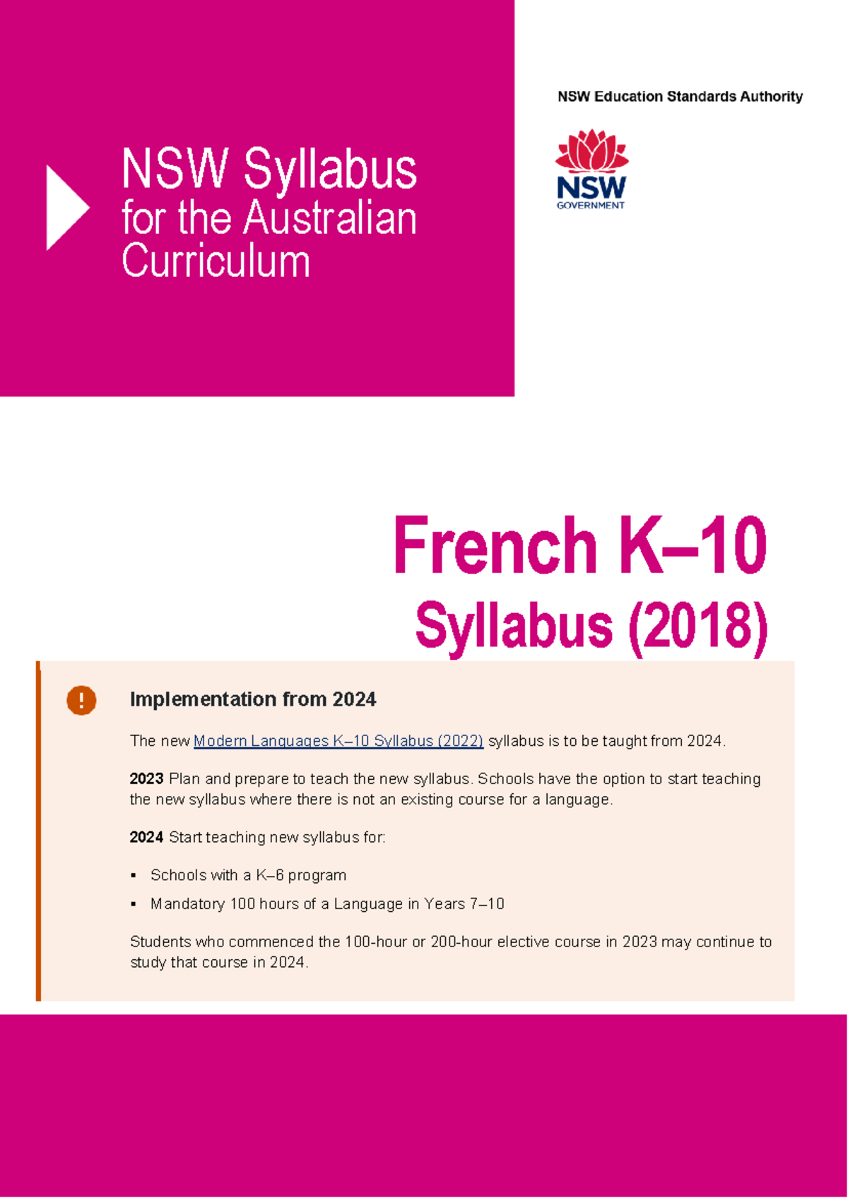 2024 watermarked french k 10 syllabus 2018 pdf - NSW Syllabus for the ...