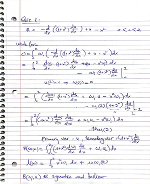 Homework two for finite - MECE 3381: HW 2. Due by 3 PM, Tuesday ...