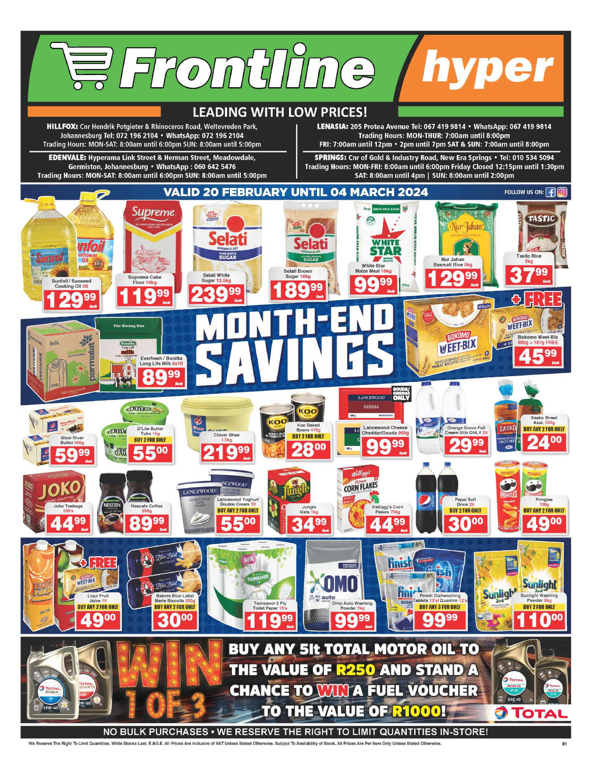 Frontline Hyper Promo - Randfontein Valid 20 Feb to 04 Mar 2024 - Studocu