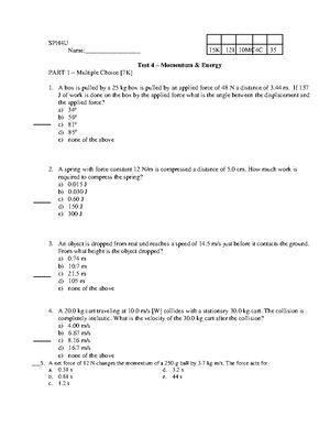 Science 30 Assignment Booklet B2 Answer Key and Solutions - Studocu