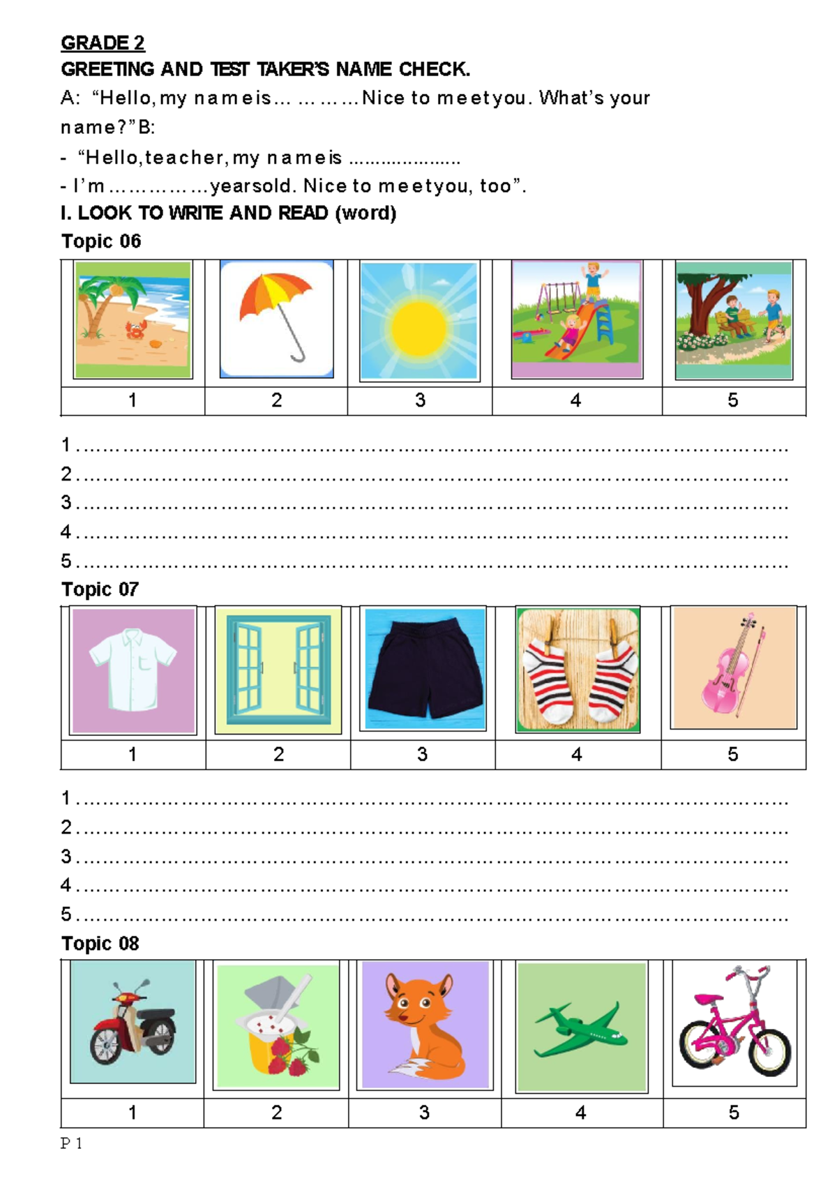 GRADE 2 MIDTERM REVIEW AND TEST PREPARATION - Smart Start 2 - Studocu