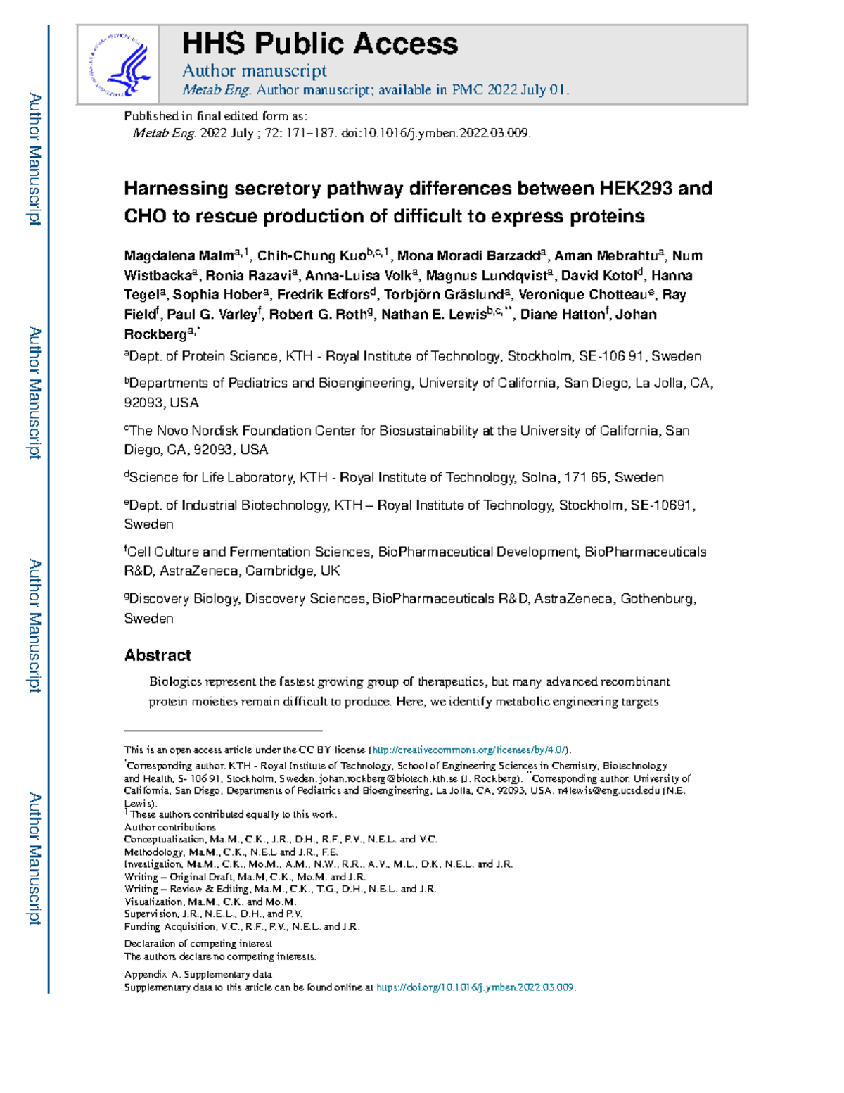 Harnessing Secretory Pathway Differences: HEK293 vs CHO for Protein ...