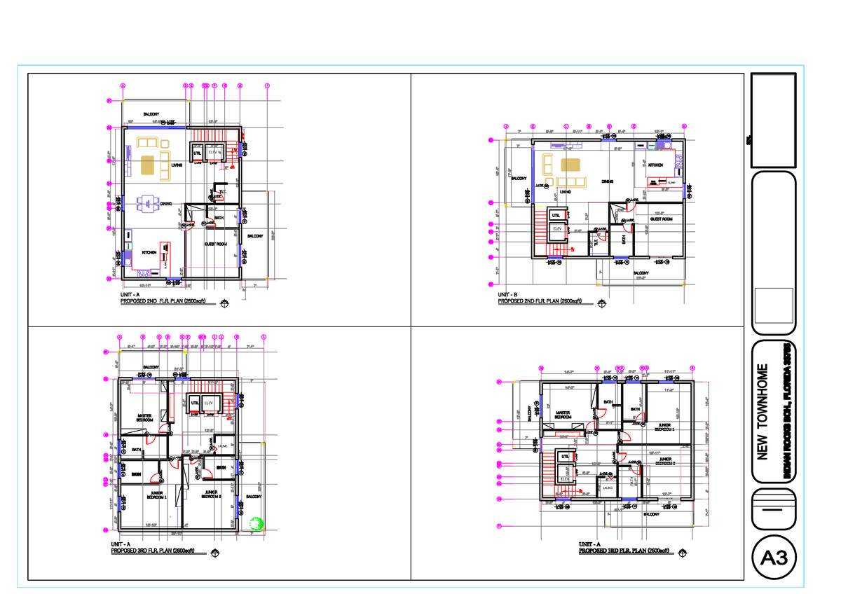 Proposed 2nd & 3rd Floor Plans for Townhome Units A & B - Studocu