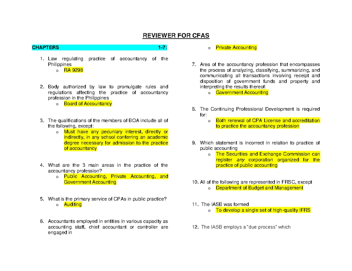 Conceptual Framework & Accounting Standards Summary (ACCT 101) - Studocu