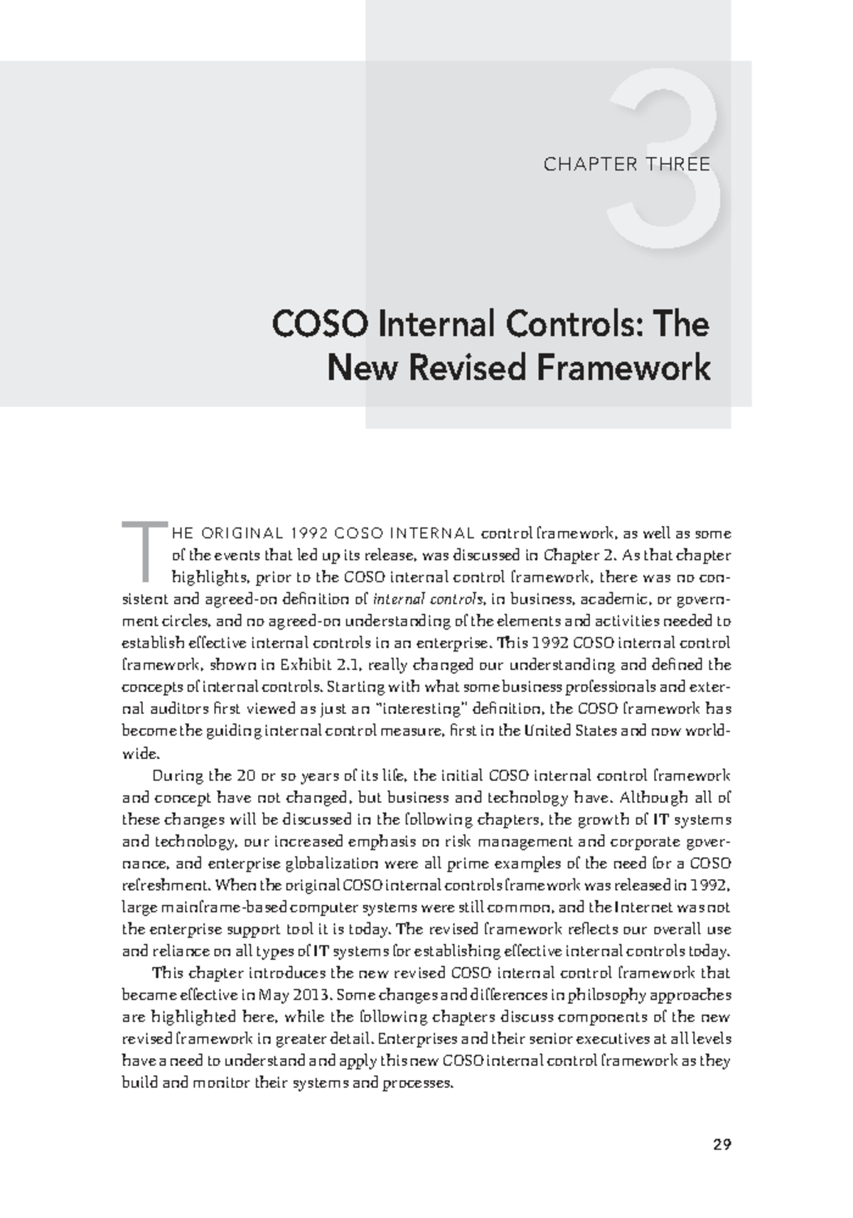 Revised COSO Internal Control Framework Overview and Key Principles - Studocu
