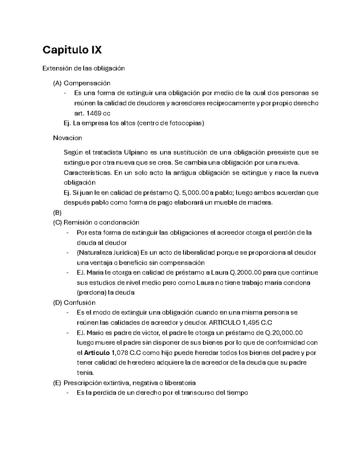 Elementos del Negocio Jurídico y Requisitos según el CC - Capítulos IX a XV - Studocu