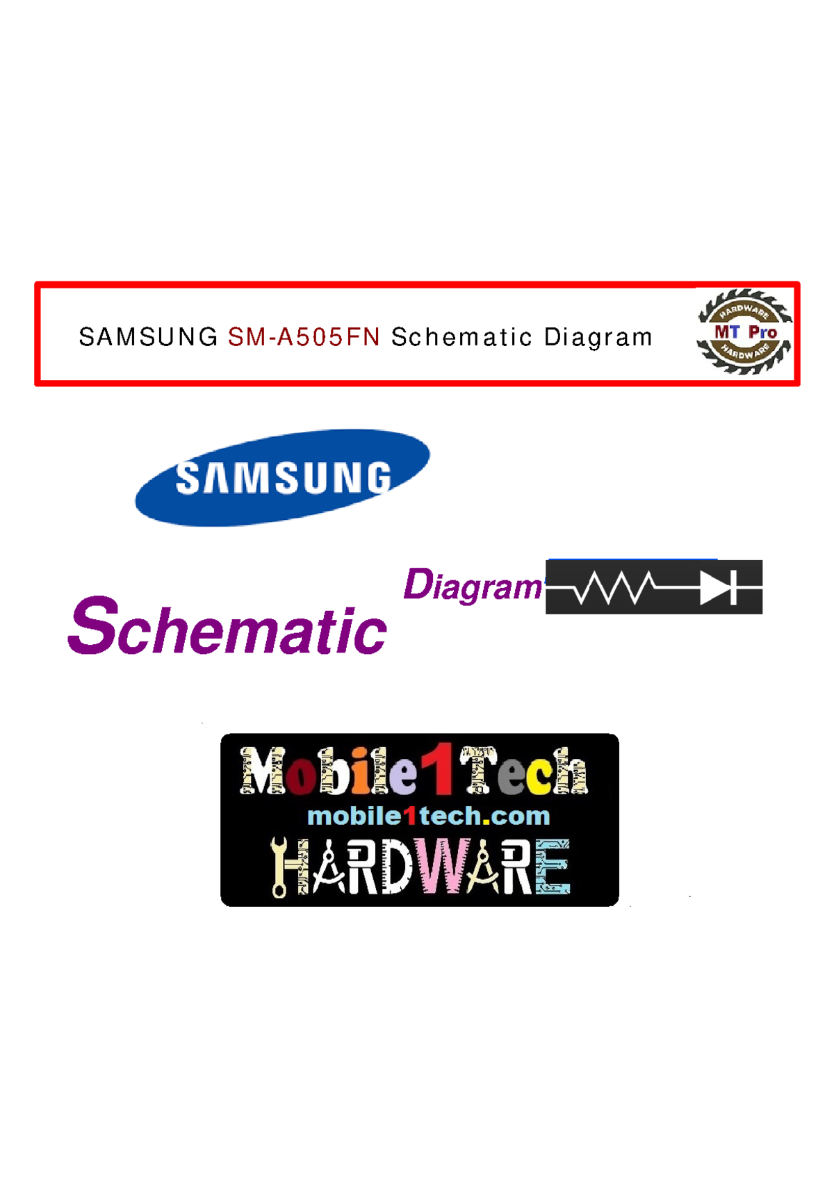 SM-A505F Galaxy A50 - N Schematic Diagram SAMSUNG CONFIDENTIAL THIS ...
