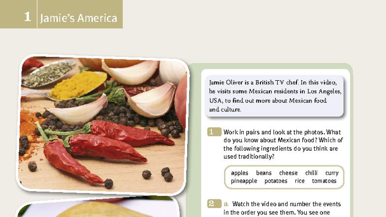 Jamie’s America: Exploring Mexican Culture & Cuisine - Task & Keys ...