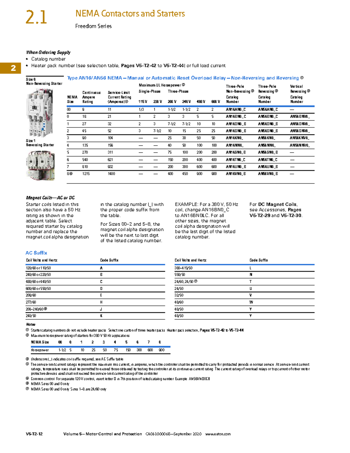NEMA Contactors and Starters: Ordering Guide (CA08100006) - Studocu
