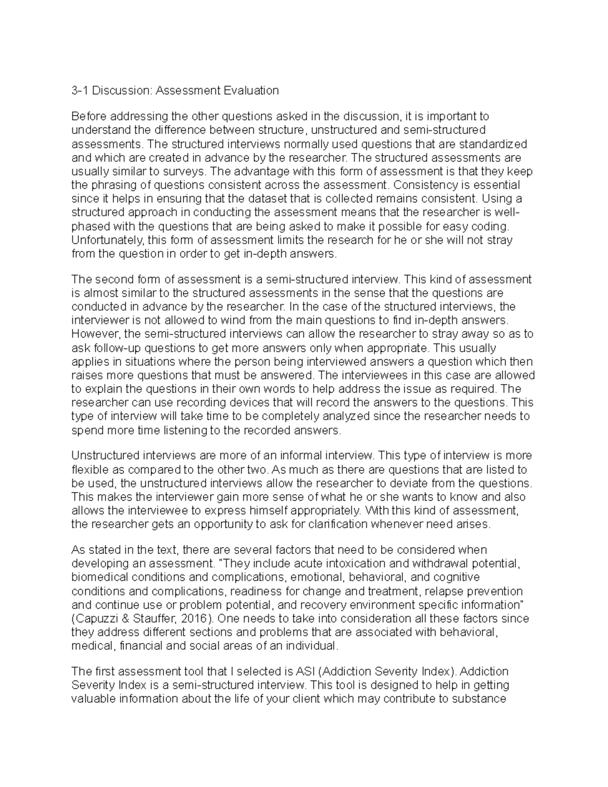 3-1 Discussion: Evaluating Structured, Semi-Structured & Unstructured ...