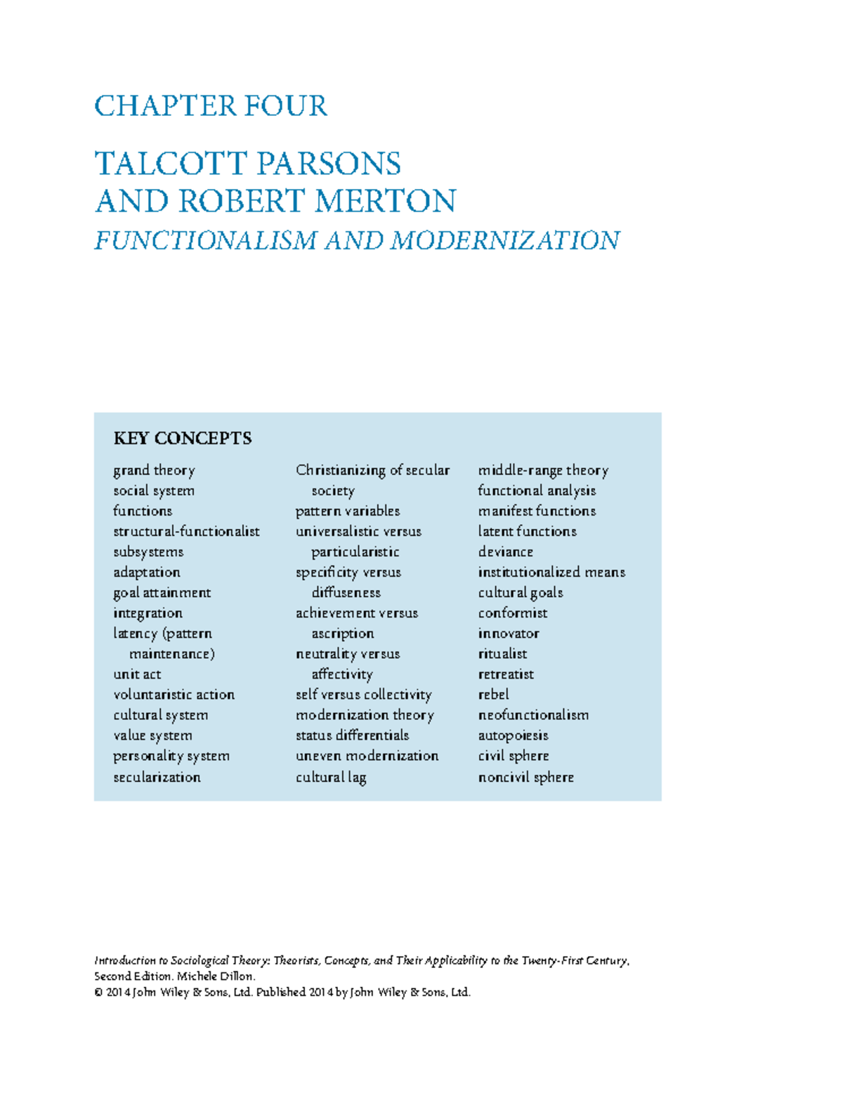 Understanding TALCOTT PARSONS & ROBERT MERTON: Functionalism in ...