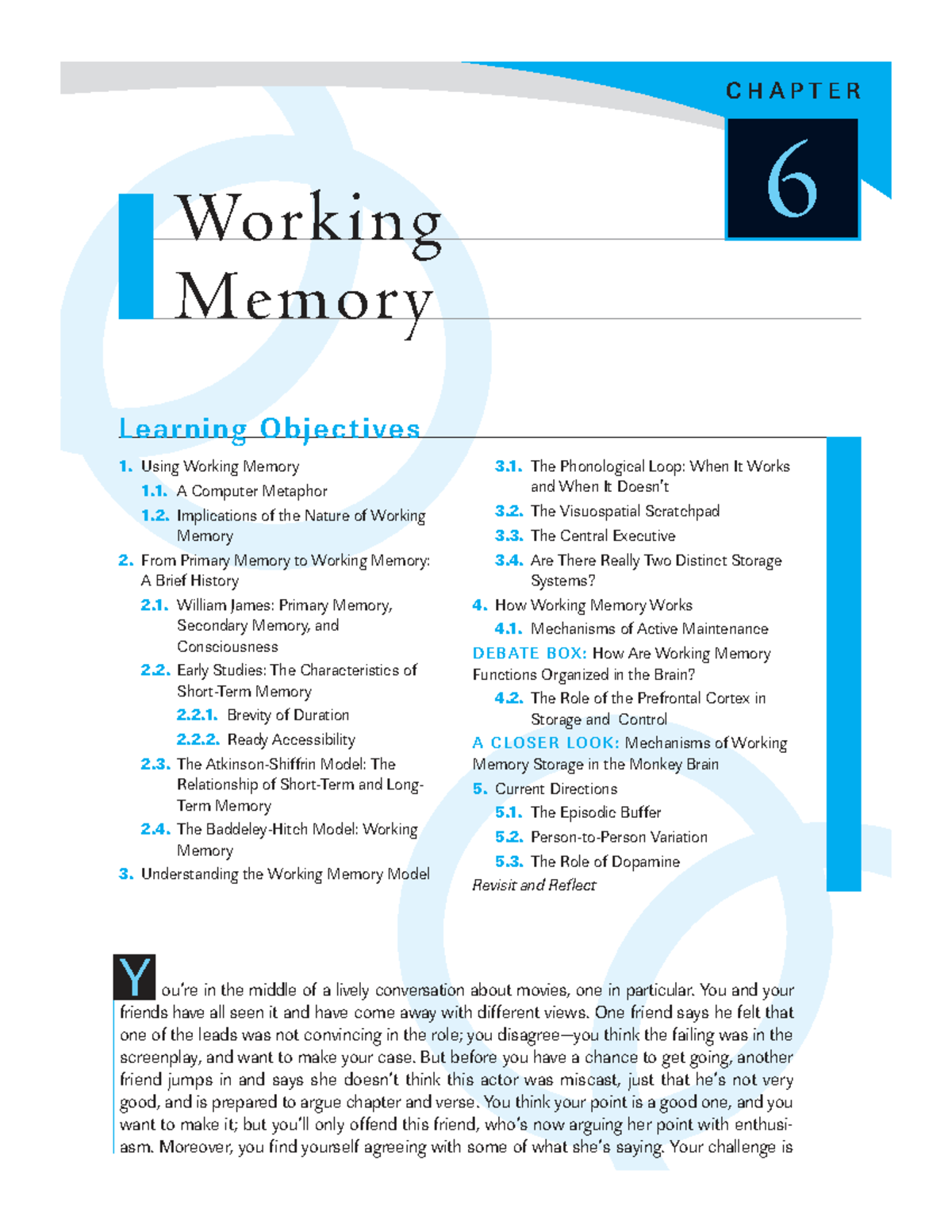 CHAPTER 6: Understanding Working Memory in Cognitive Psychology - Studocu