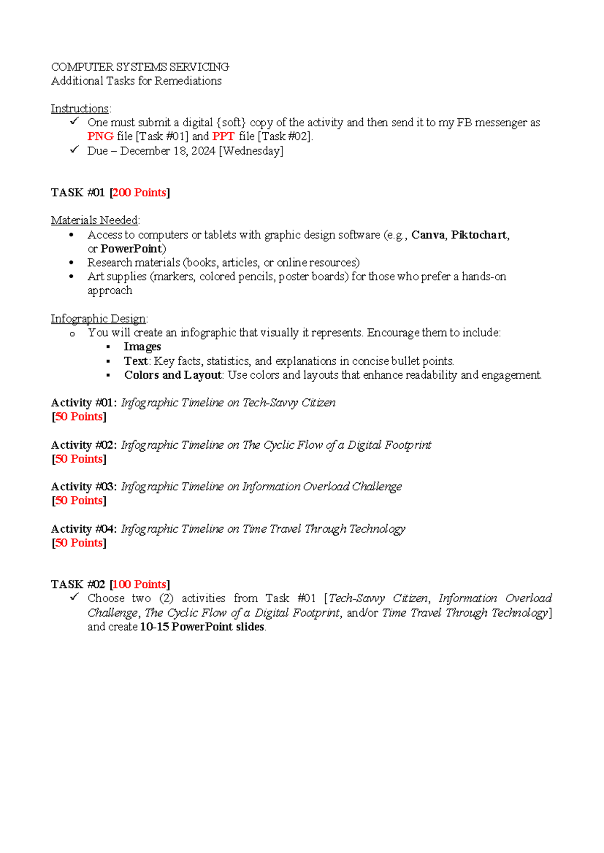 CSS 101: Additional Tasks for Remediations in Computer Systems Servicing - Studocu