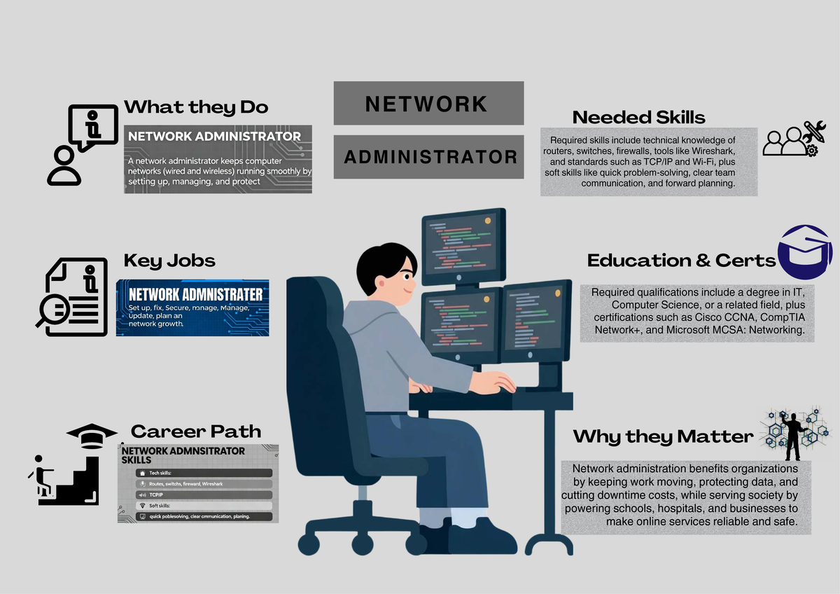 Infographic- 20260125 202210 0000 - NETWORK ADMINISTRATOR Key Jobs What ...