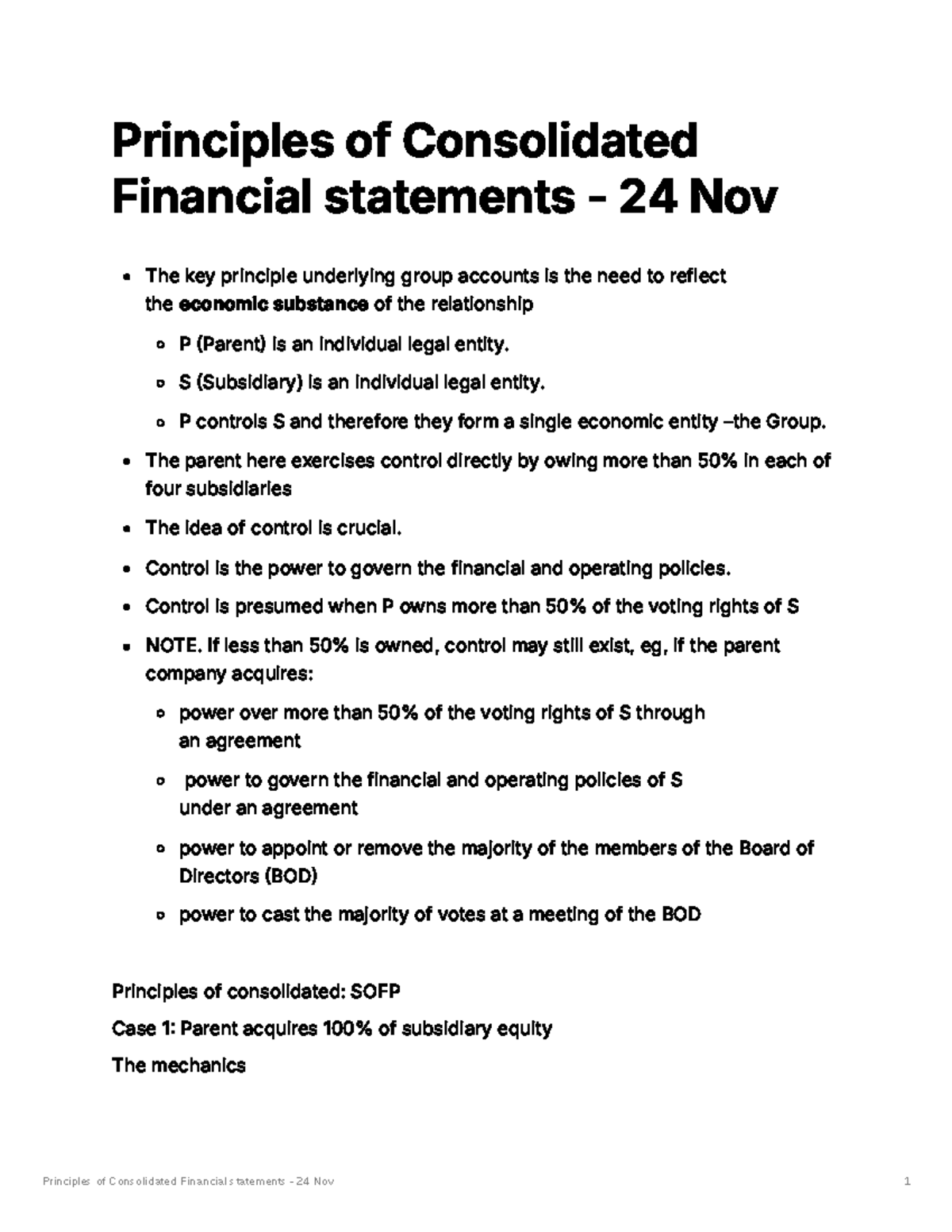 Principles of Consolidated Financial Statements: Key Concepts & Cases ...