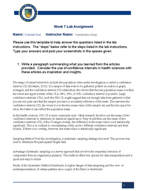 [Solved] The following data set represents the math test scores for a ...