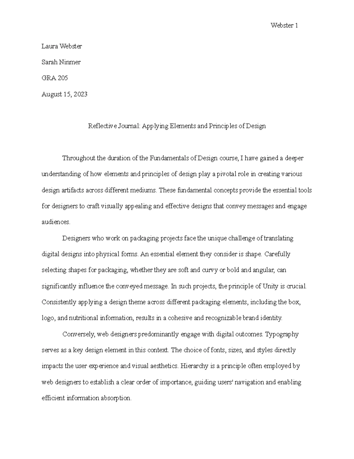 GRA 205 6-1 Bongo written - My poster is designed to communicate the ...