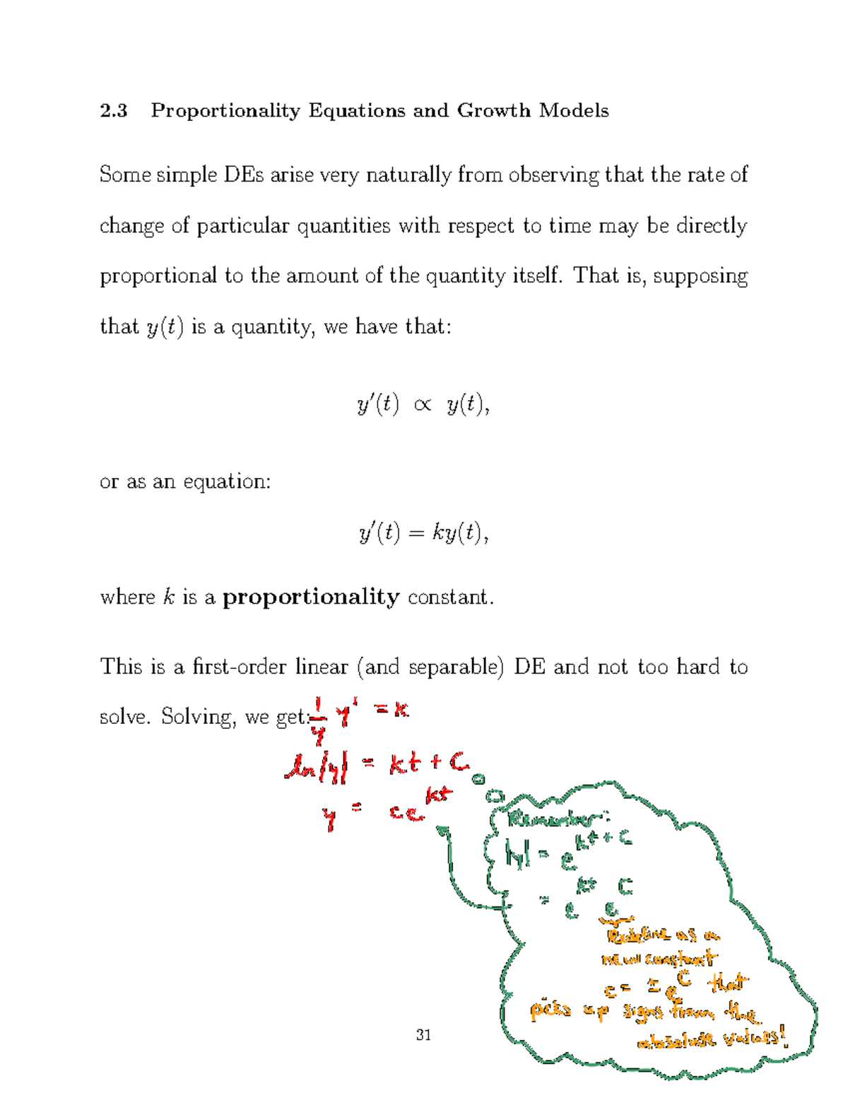 Week 4 - Pages 31-37 - Exponential Growth & Decay Models - Studocu