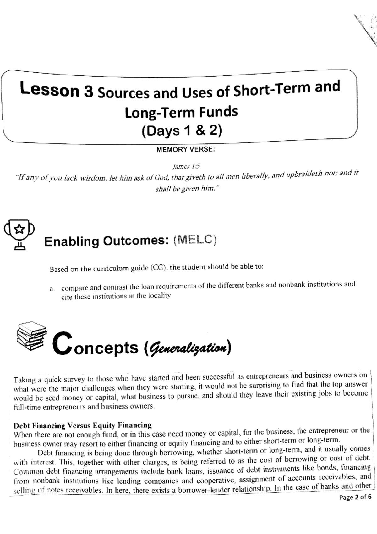 Sources & Uses of Short-Term & Long-Term Funds: A Comprehensive Guide - Studocu