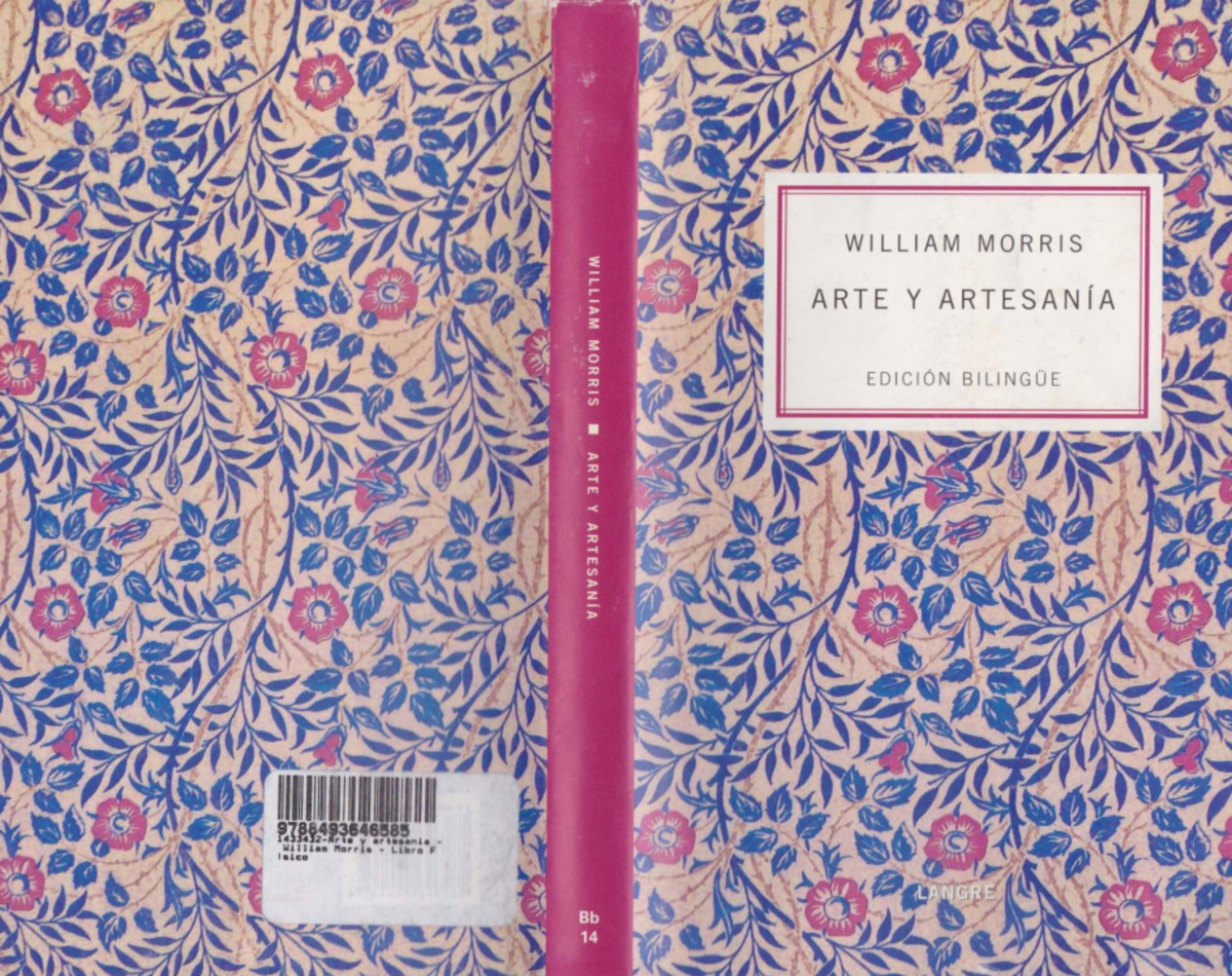 William Morris: El Libro Ideal (Arte y Artesanía) - Studocu