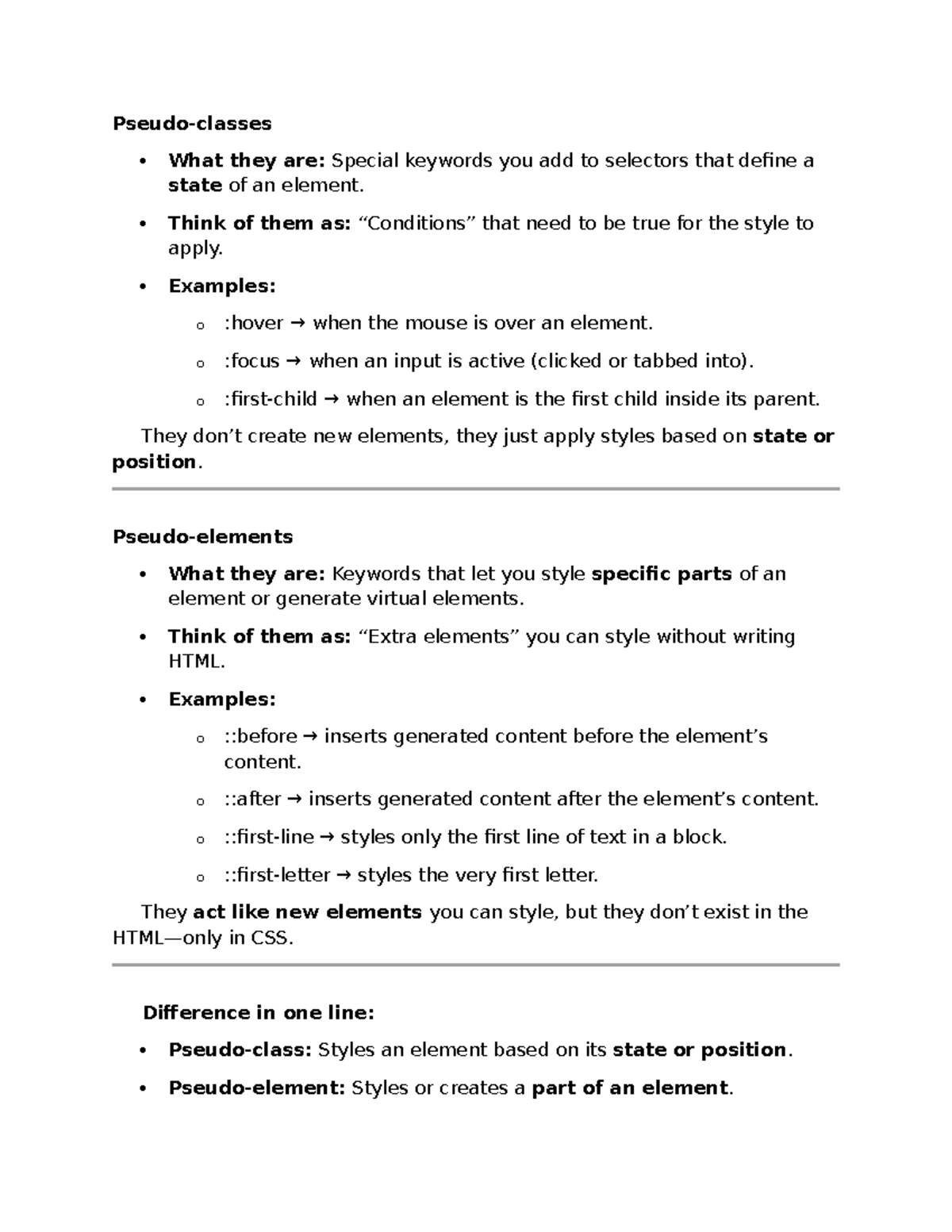 Pseudo-classes & Pseudo-elements: Understanding CSS States & Styles ...