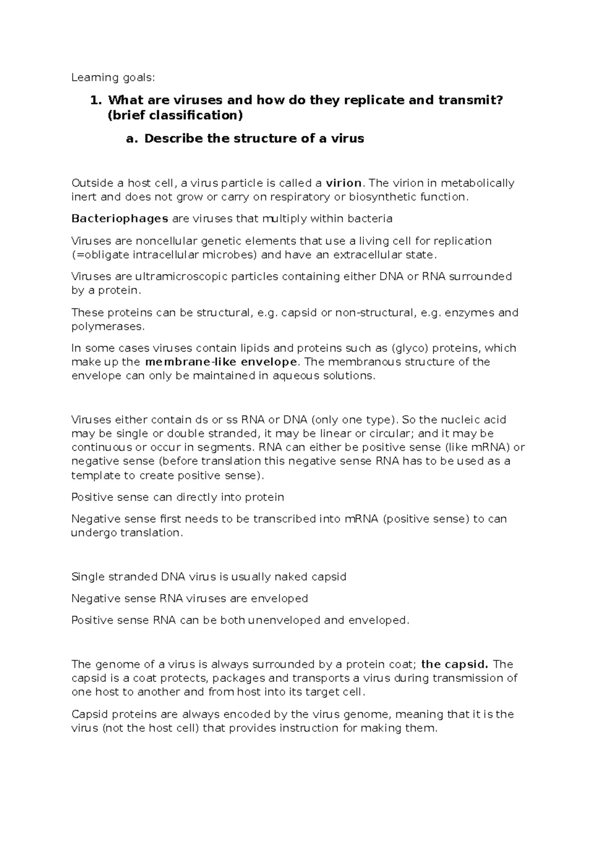 Case Study: Outbreak of Viruses - Understanding Structure, Replication ...
