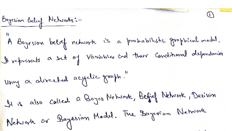 Bayesian Belief Network Overview: Concepts & Components - Studocu