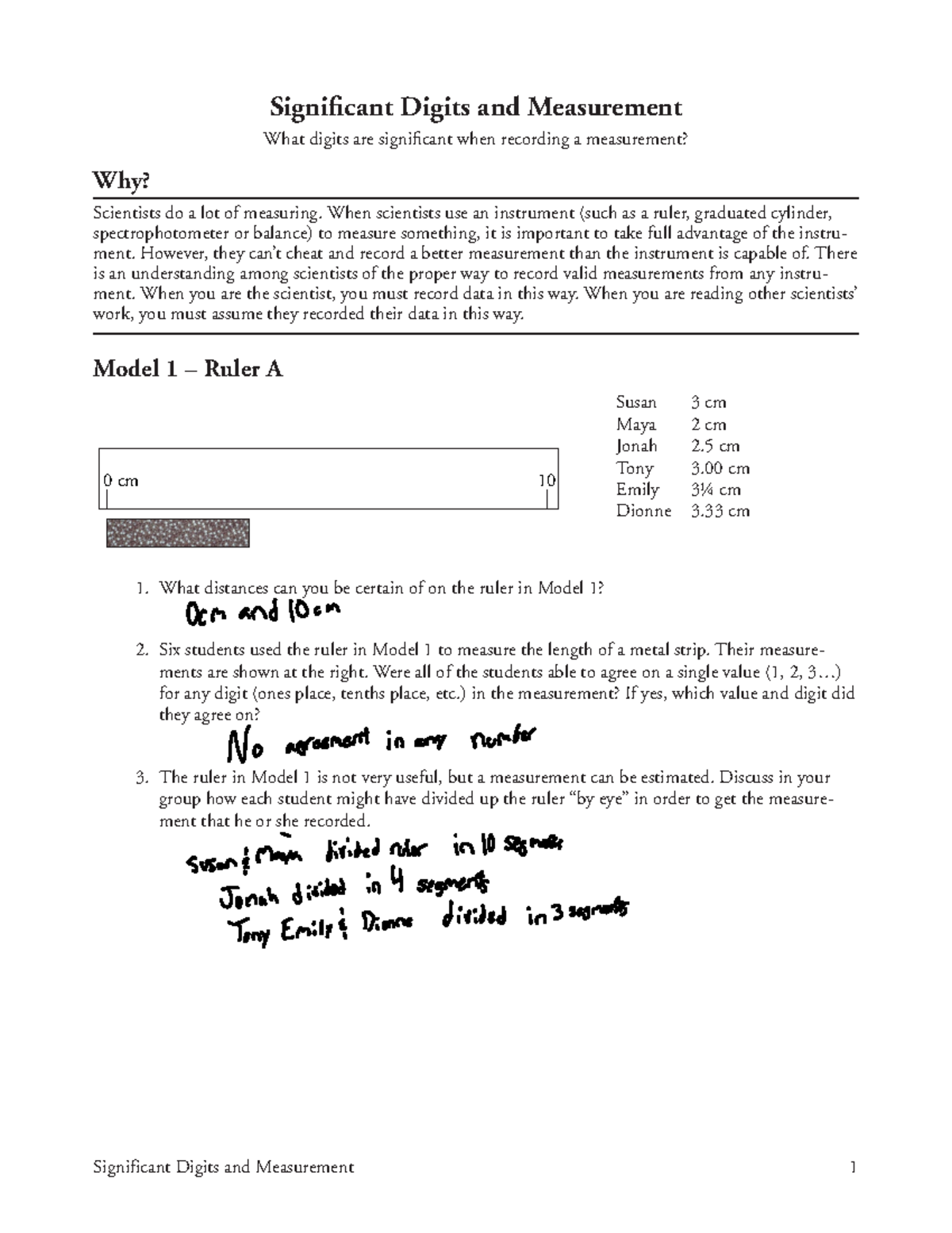 Significant Digits and Measurement- CHEM 101 Final Exam Notes - Studocu