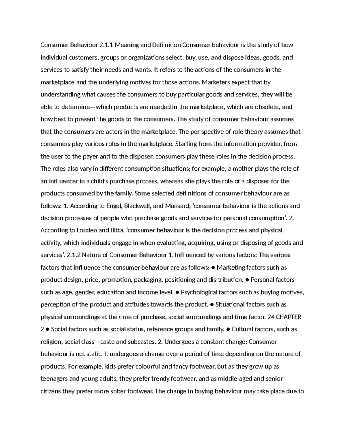 Consumer Behaviour: Meaning, Definition, and Influencing Factors - Studocu
