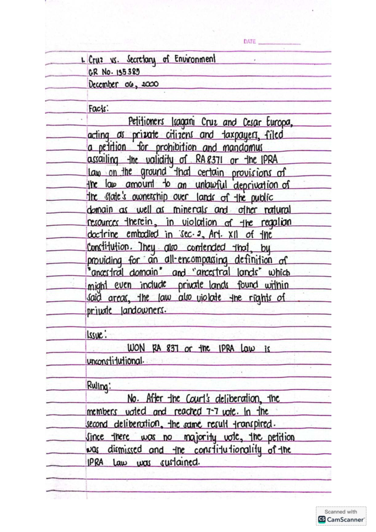 LTD Digest 1: Key Legal Cases on Land Registration and Ownership - Studocu