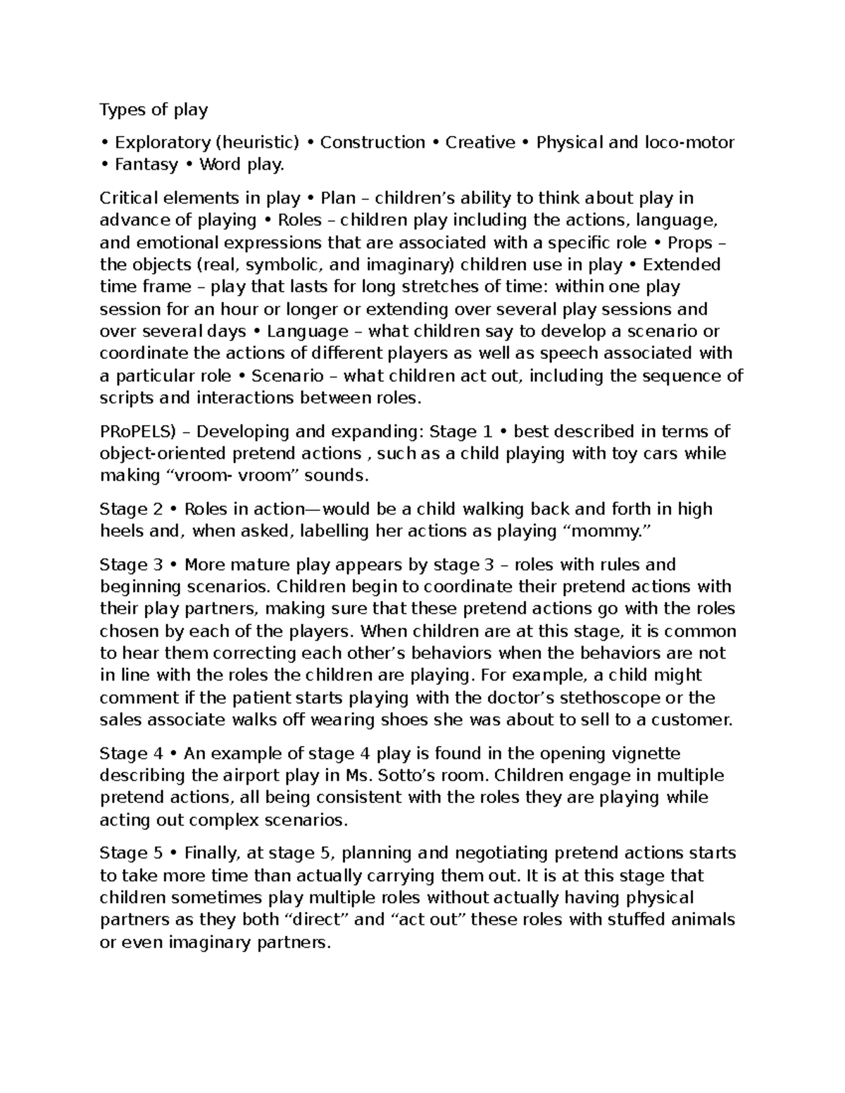 Types of Play: Study Notes on Children's Development - Psychology 101 ...