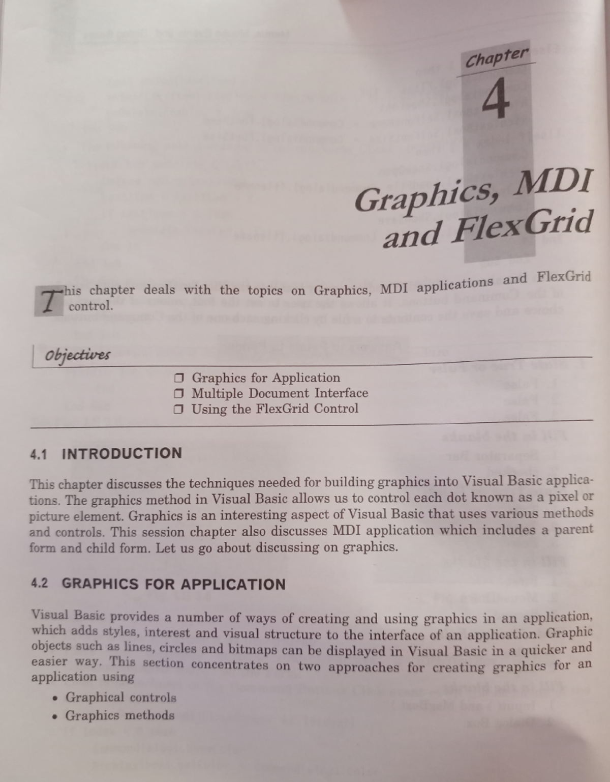 VB Unit II -Part II - Visual basic - ch_ae!- 4 ####### Graphics, MDI ...