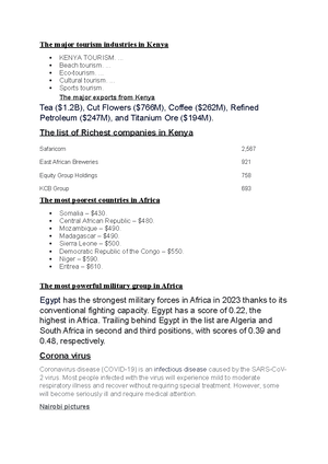 [Solved] One of the goals of education in Kenya is to inculcate ...