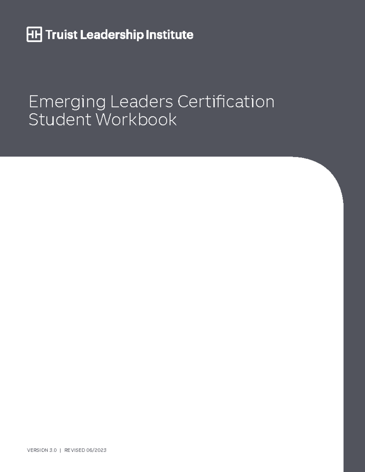 Emerging Leaders Certification Workbook (ELC) - Version 3.0 - Studocu
