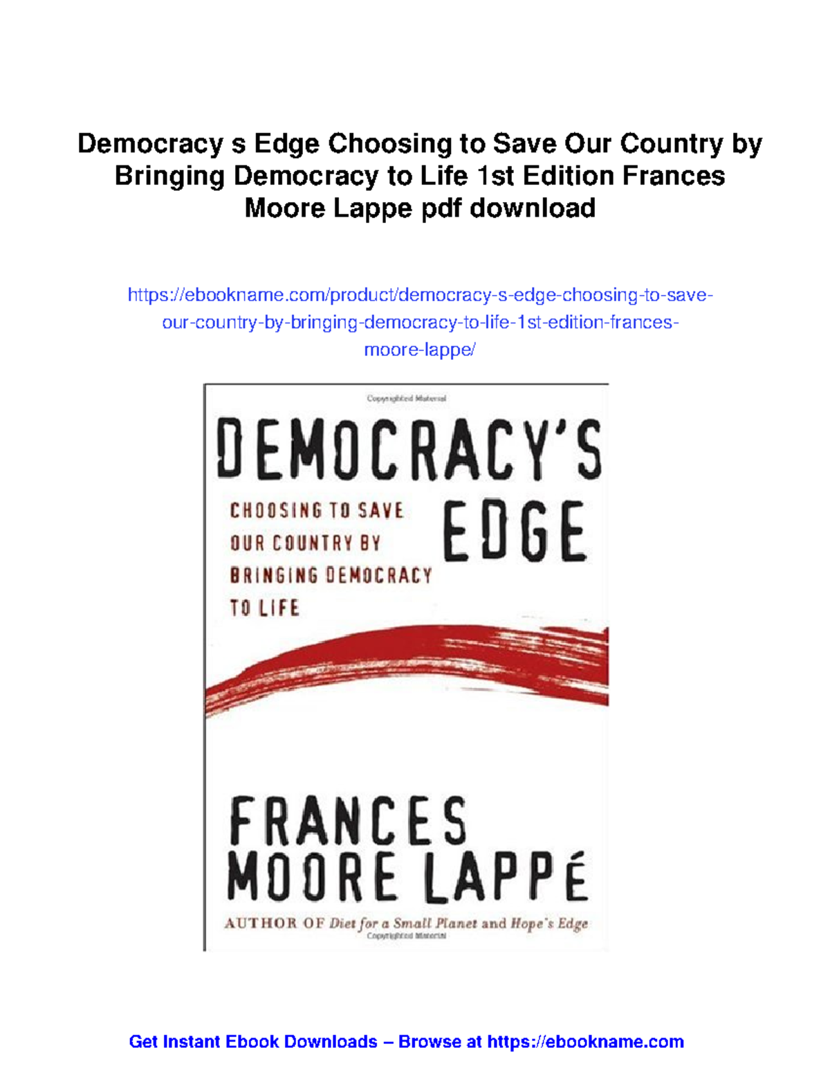 Democracy 3rd edition by Anthony Arblaster - Instant reading available ...