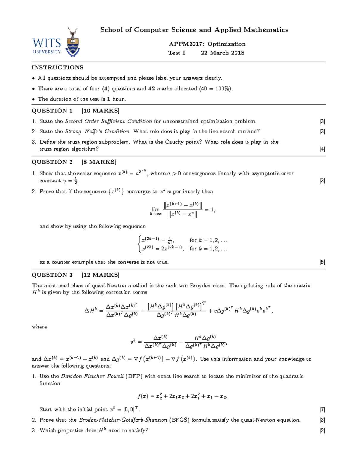 Formal Assessment 1 2018 - School of Computer Science and Applied ...