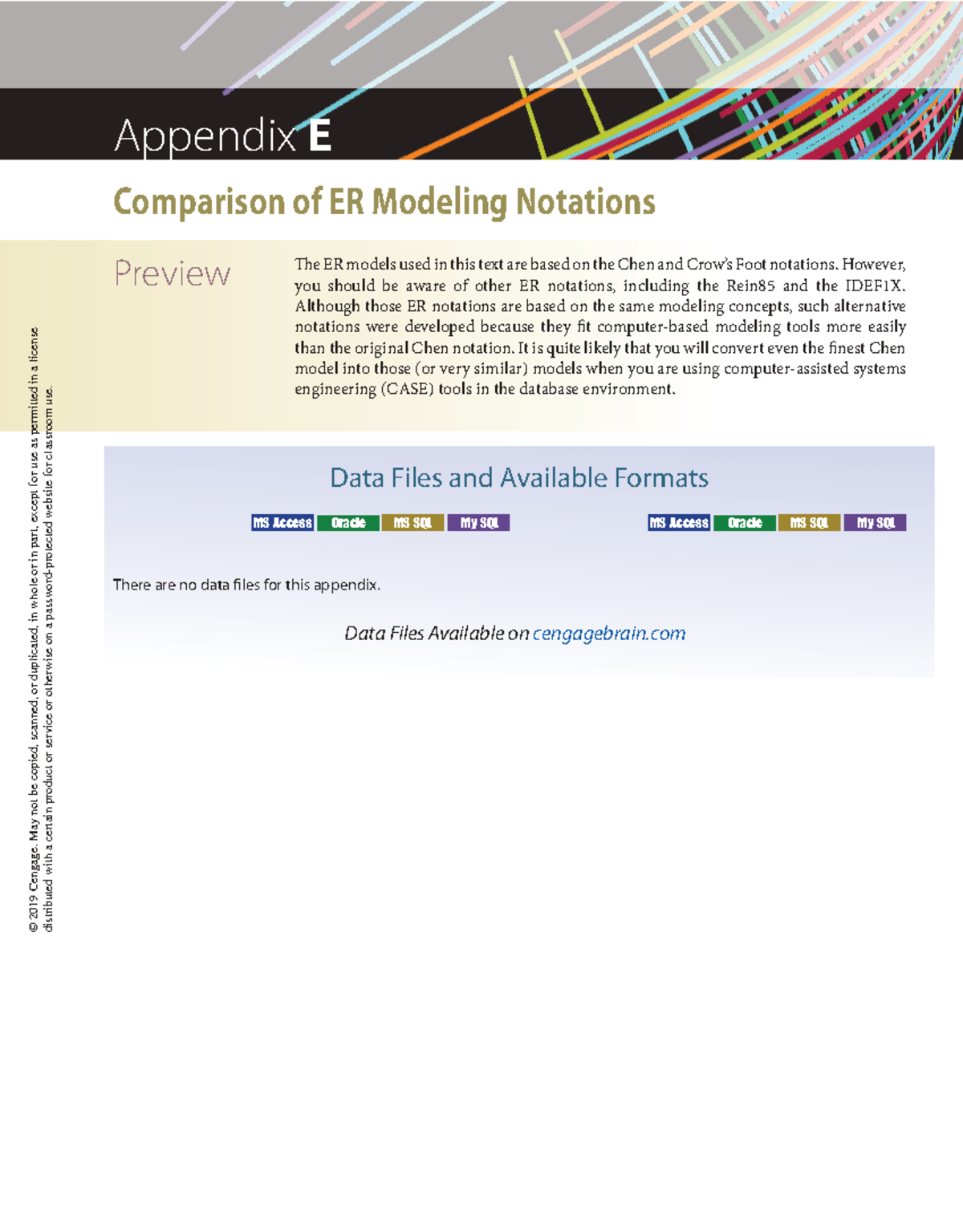 Appendix E: Comparison of ER Modeling Notations (DB Principles) - Studocu