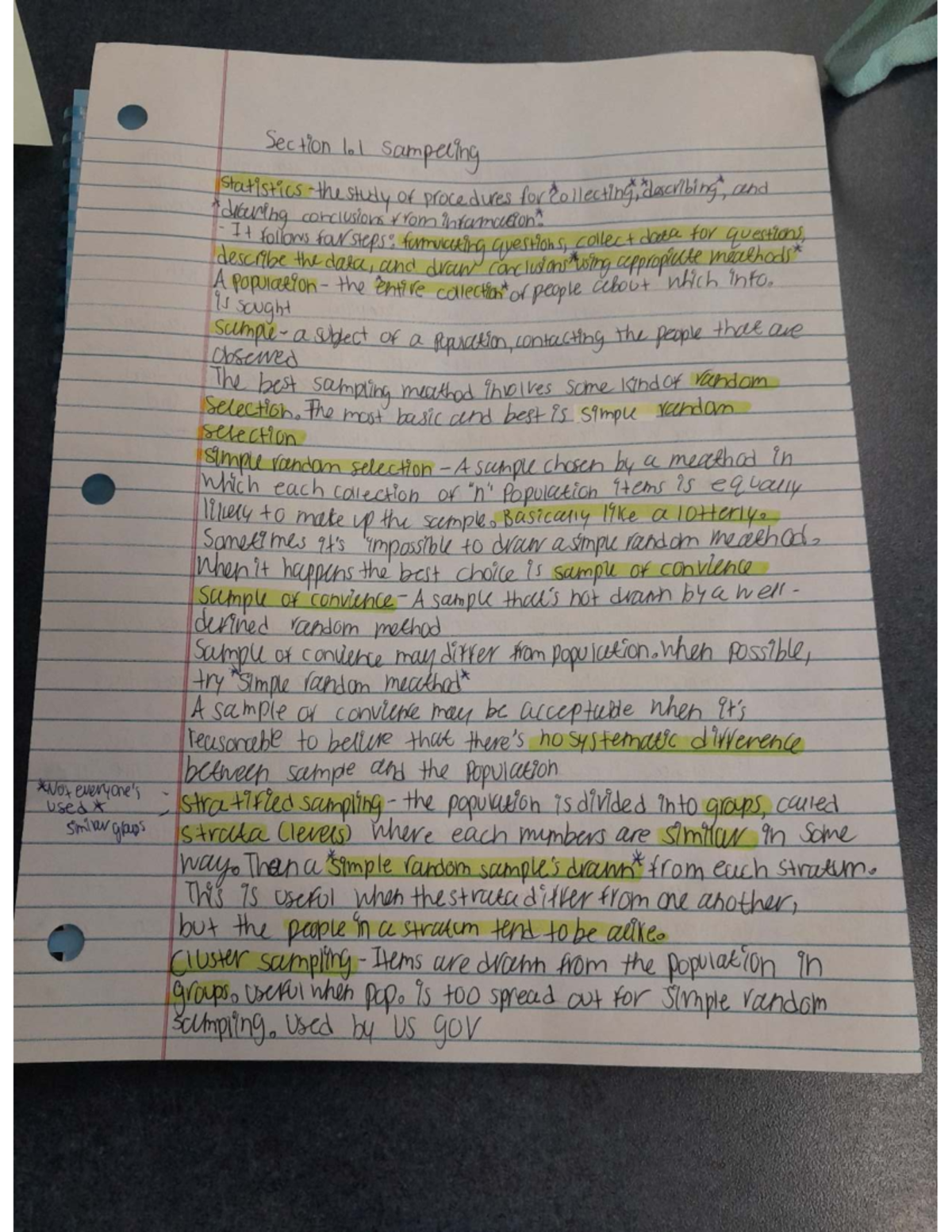 STAT 101: Sampling Methods and Data Collection Procedures - Studocu
