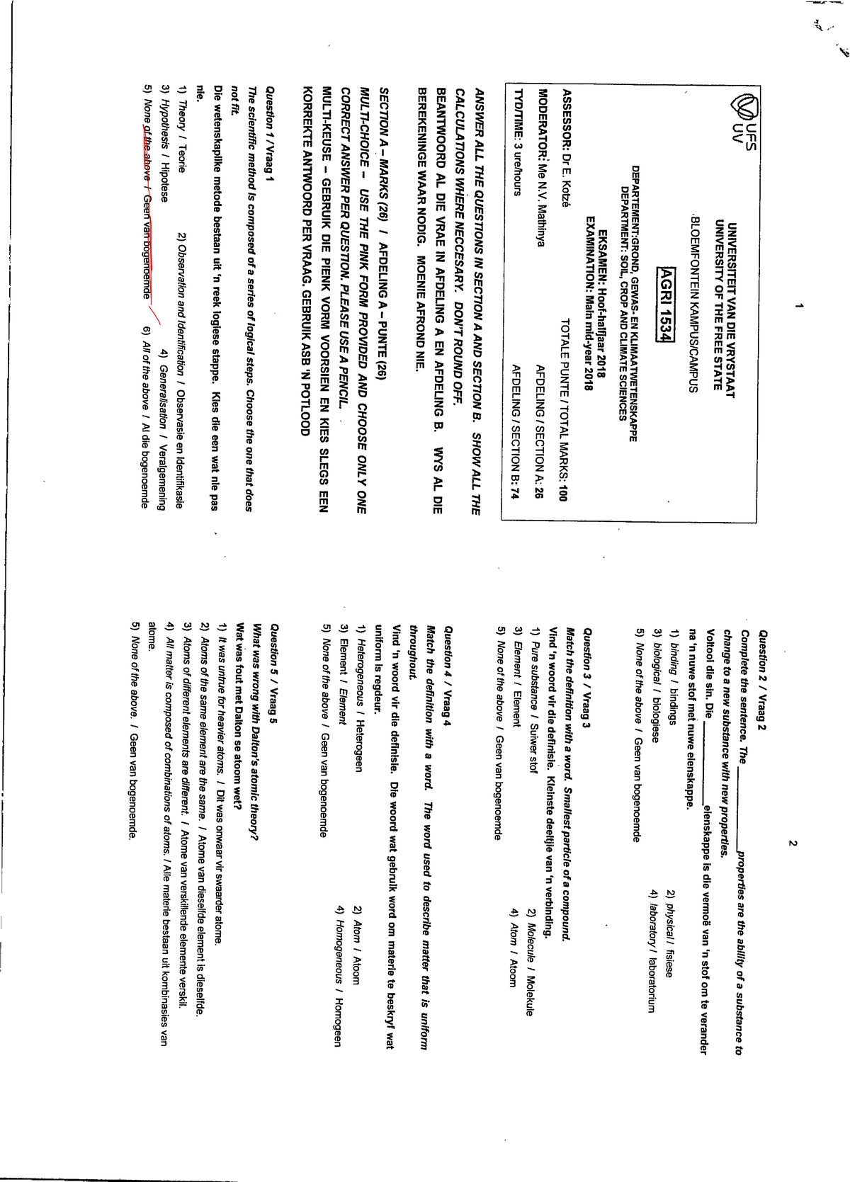 321Z2BX 0012PS2HP003JM5 - UFS UV UNIVERSITEIT VAN DIE VRYSTAAT ...