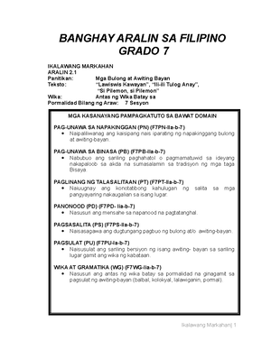 Talatanungan - Research - Instrumento ng Pananaliksik Ang mananaliksik ...