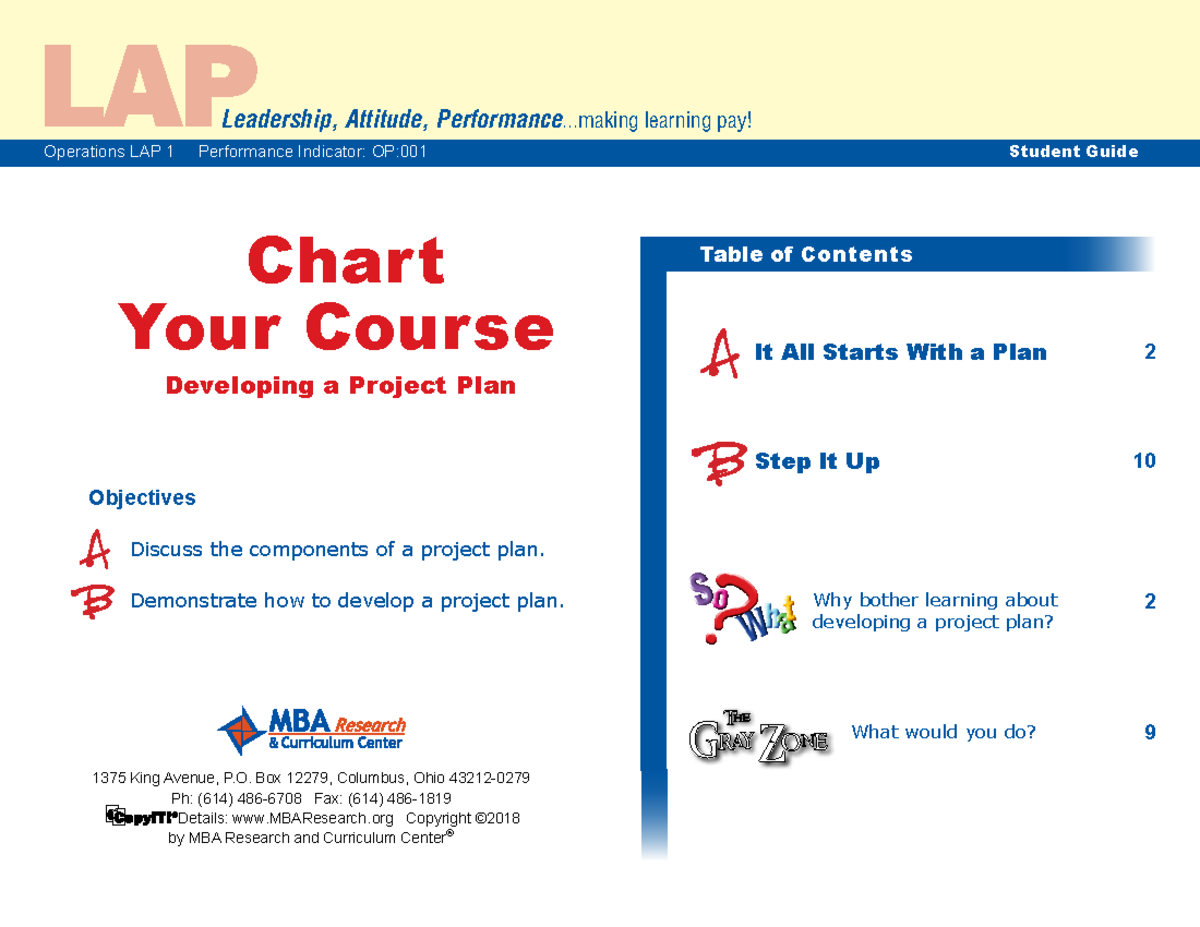 Chart Your Course Reading - LAPLeadership, Attitude, Performance ...