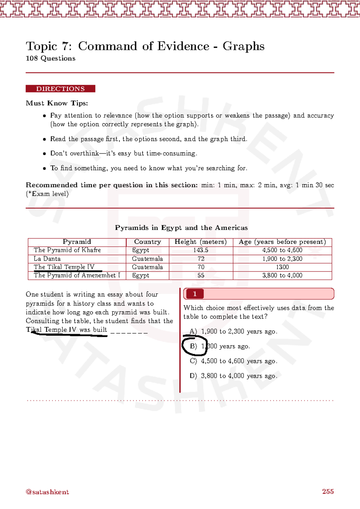 SAToplam-Reading-Book: Command of Evidence Graphs & Tips - Studocu
